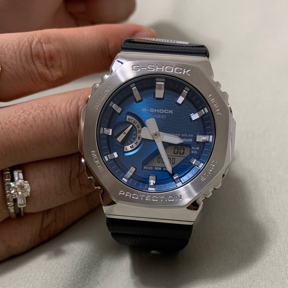 Casio | Wearables | Casio Gshock Black And Blue Smartwatch | Poshmark